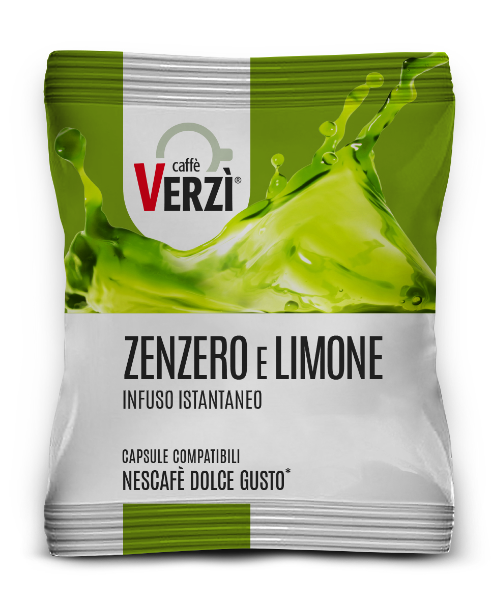 Capsule compatibili Nescafè Dolce Gusto - Bevande Solubili - Zenzero e Limone - Verzì Caffè